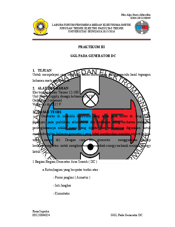 (DOC) GGL pada Generator