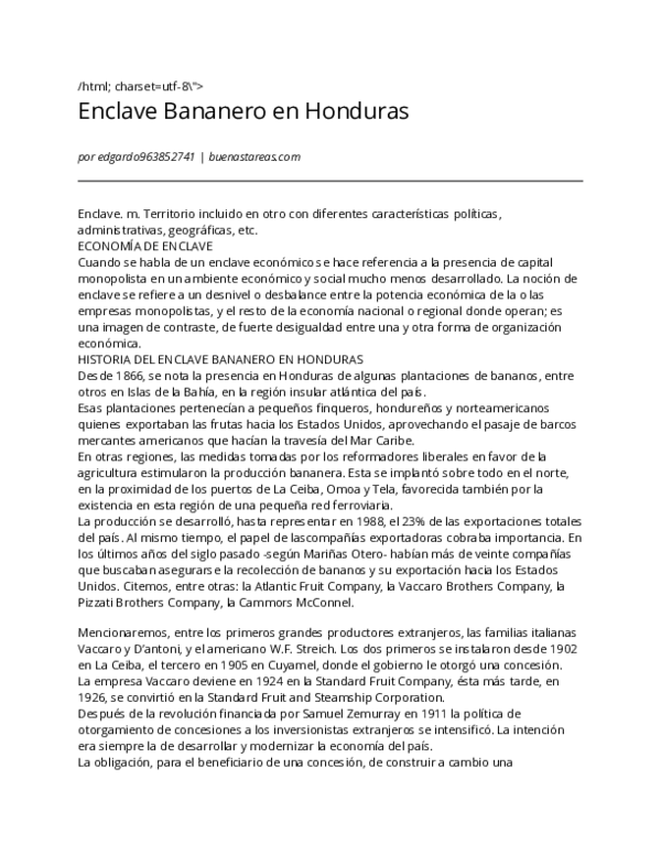 (DOC) Enclave Bananero en Honduras 08 05 2014