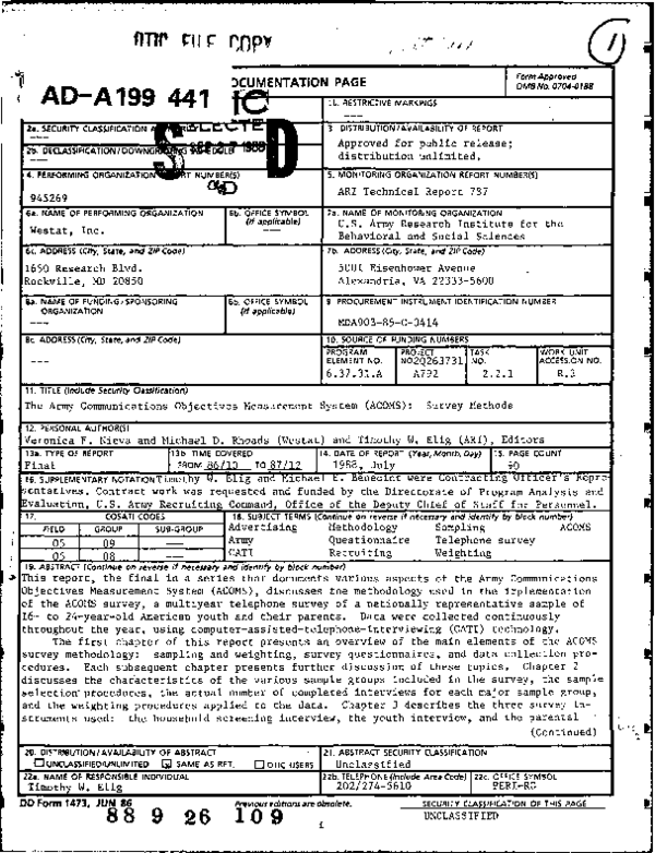 (PDF) The Army Communications Objectives Measurement System (ACOMS ...