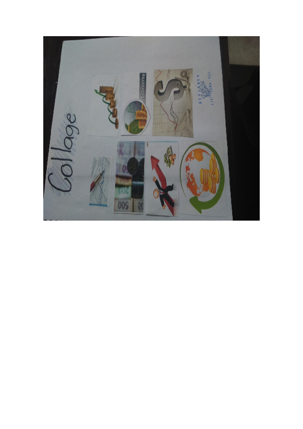 Actividad integradora 1 collage sobre la economia y los agentes economicos