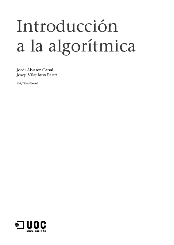 (PDF) Algoritmica