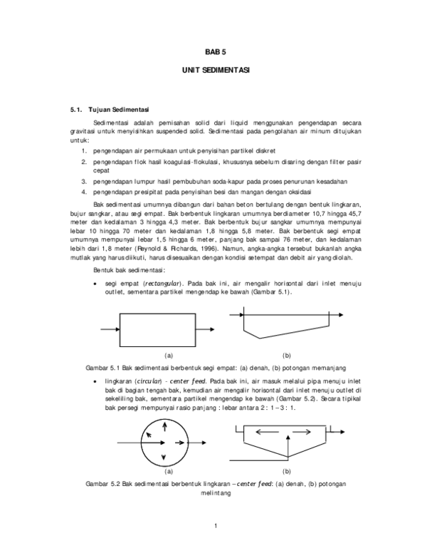 (PDF) 5. Unit Sedimentasi