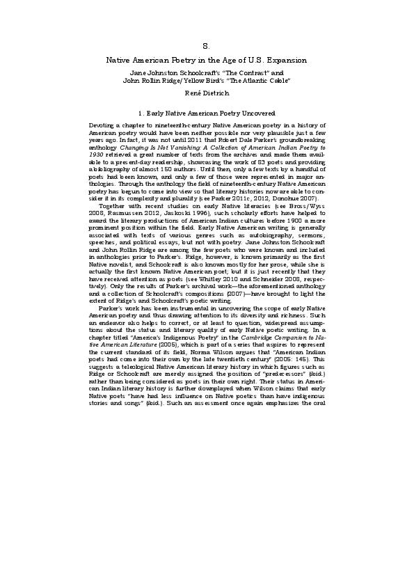 (PDF) Native American Poetry in the Age of U.S.-Expansion: Jane ...