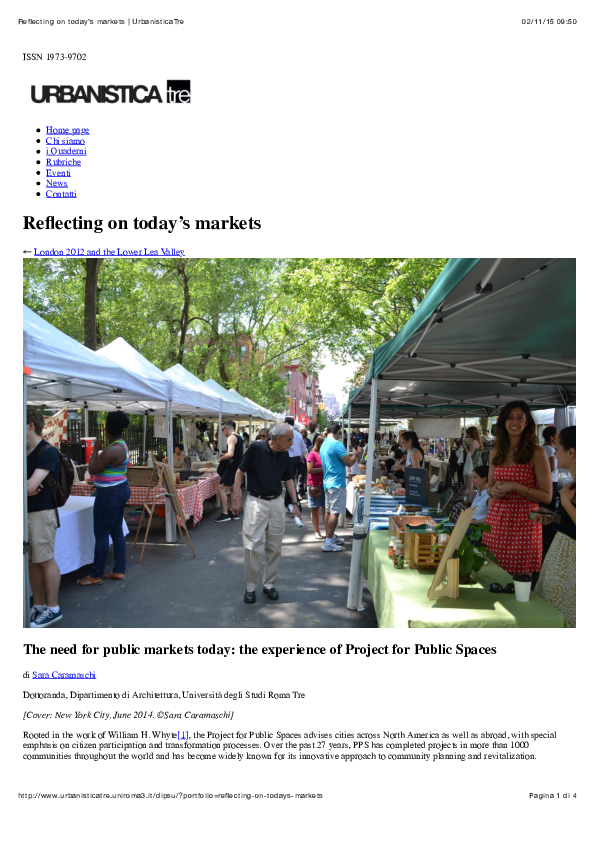 (PDF) Reflecting on today’s markets. The need for public markets today ...