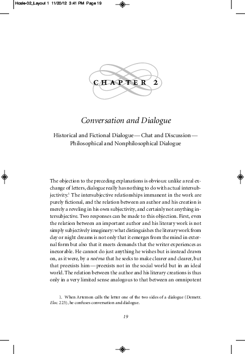 (PDF) "Conversation and Dialogue: Historical and Fictional Dialogue ...