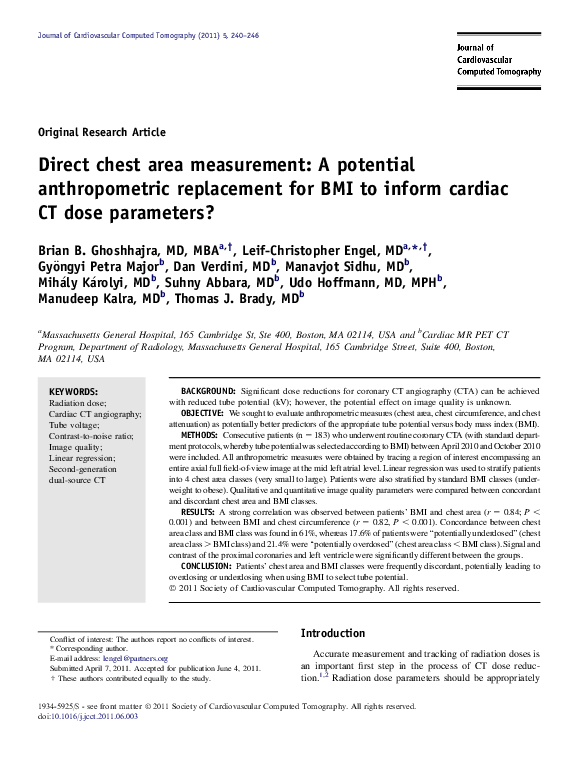 (PDF) Direct chest area measurement: A potential anthropometric ...