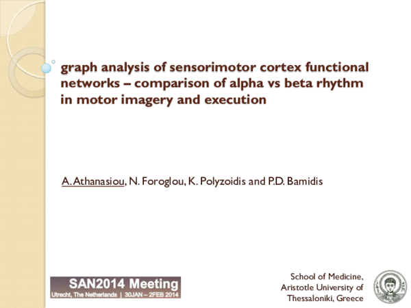 Pdf Graph Analysis Of Sensorimotor Cortex Functional Networks