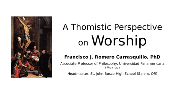 (PPT) A Thomistic Perspective on Worship