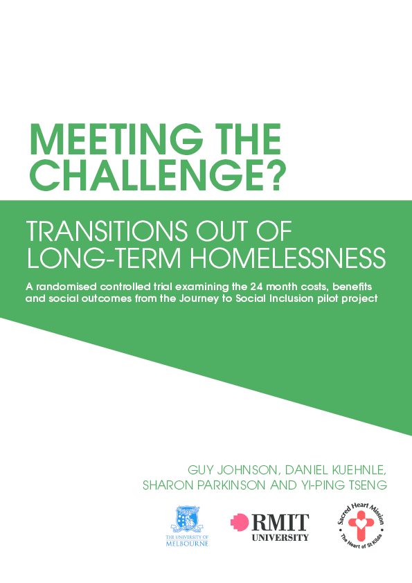 (PDF) Meeting the Challenge? Transitions out of long term homelessness ...