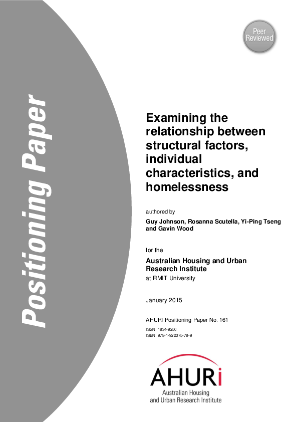 (PDF) Examining the relationship between structural factors, individual ...