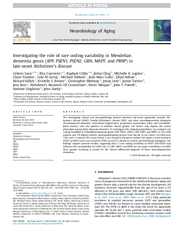 (PDF) Investigating the role of rare coding variability in Mendelian ...
