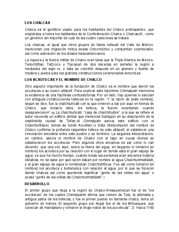 (DOC) LOS CHALCAS