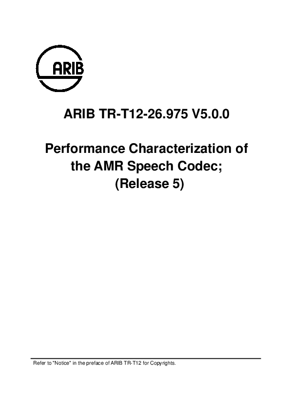 (PDF) AMR 3GPP Document