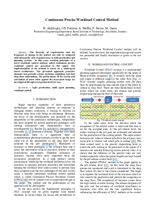 (PDF) Continuous precise workload control method