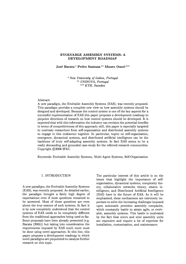(PDF) Roadmap for Evolvable Assembly Systems