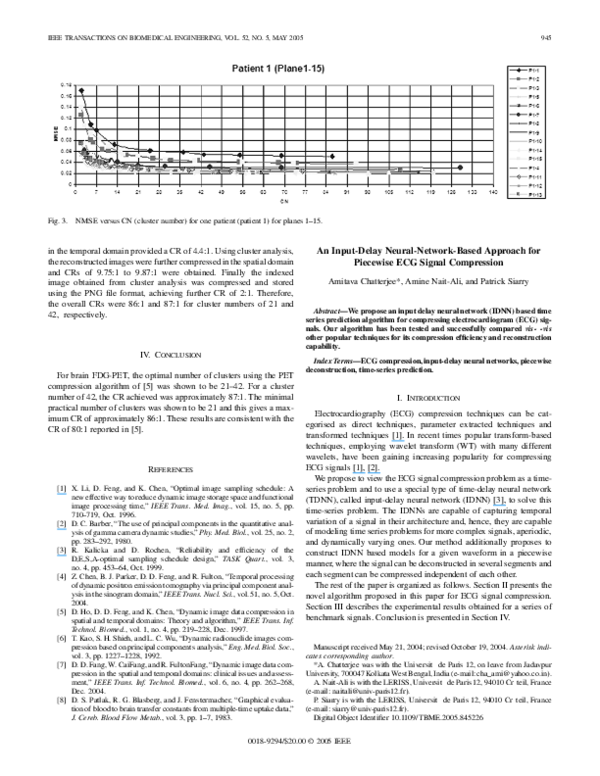 Pdf An Input Delay Neural Network Based Approach For Piecewise Ecg Signal Compression