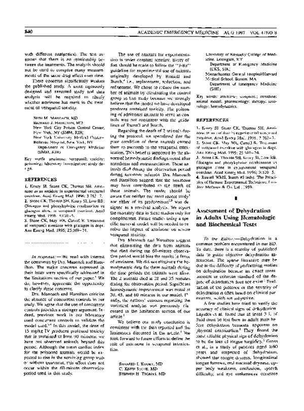 (PDF) Assessment of dehydration in adults using hematologic and ...