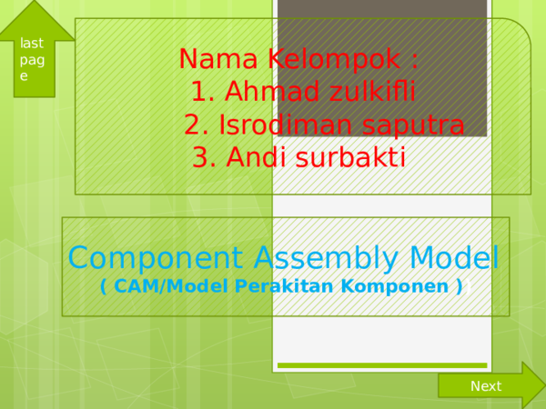 (PPT) Component Assembly Model ( CAM/Model Perakitan Komponen )
