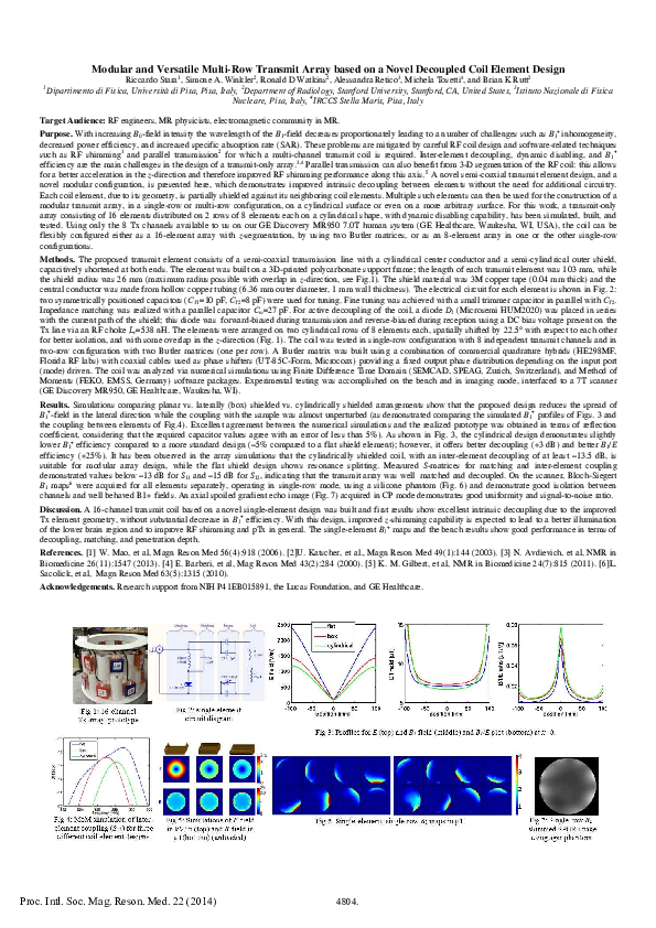 (PDF) MODULAR AND VERSATILE MULTI-ROW TRANSMIT ARRAY BASED ON A NOVEL DECOUPLED COIL ELEMENT