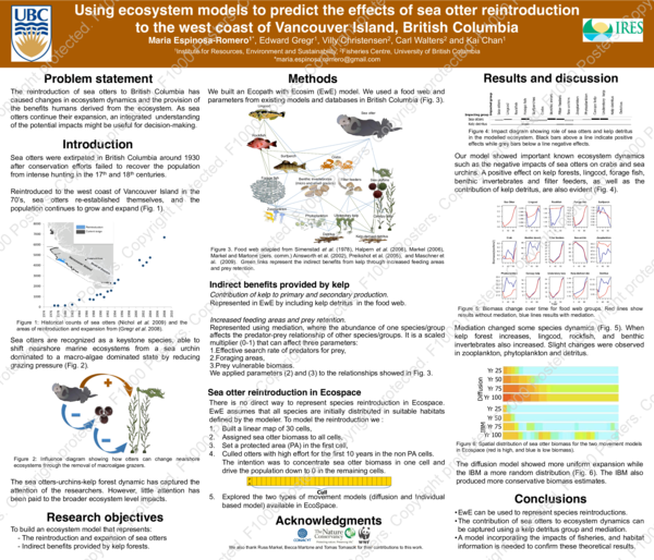 (PDF) Using ecosystem models to predict the effects of sea otter reintroduction to the west ...