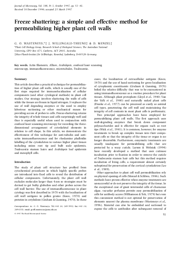 (PDF) Freeze shattering: a simple and effective method for ...