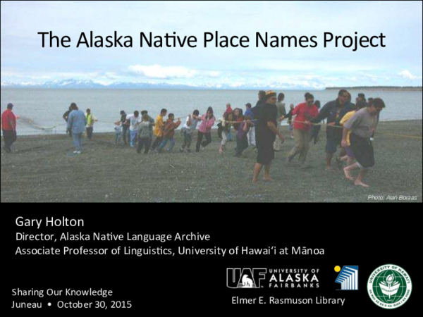(PDF) The Alaska Native Place Names Project