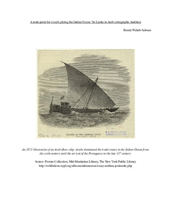 (DOC) A rond-point for vessels plying the Indian Ocean: Sri Lanka in ...