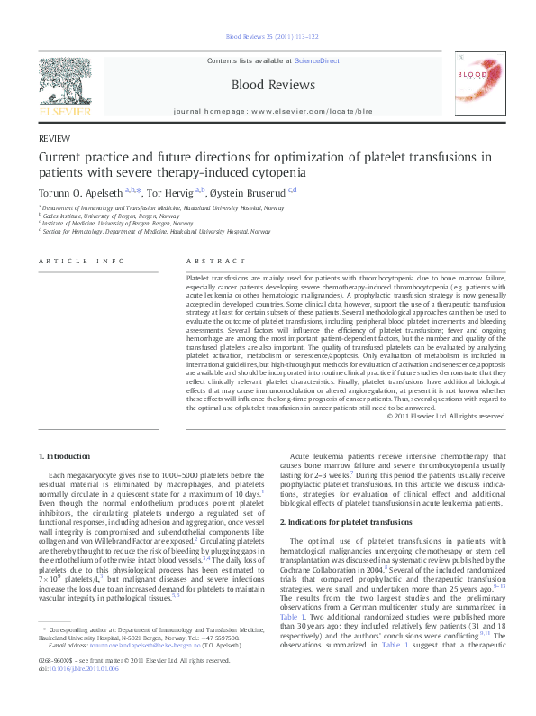 (PDF) Immunoplatelet counting: potential for reducing the use of ...
