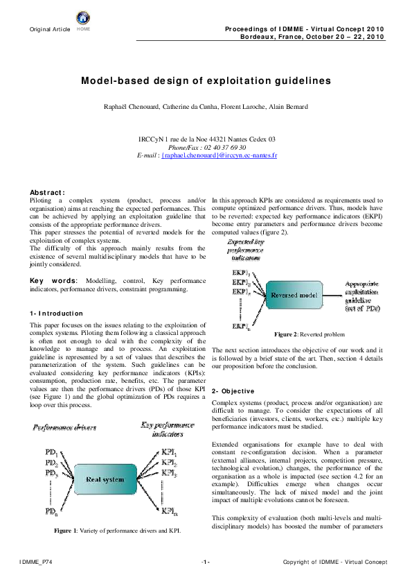 (PDF) Model-based design of exploitation guidelines