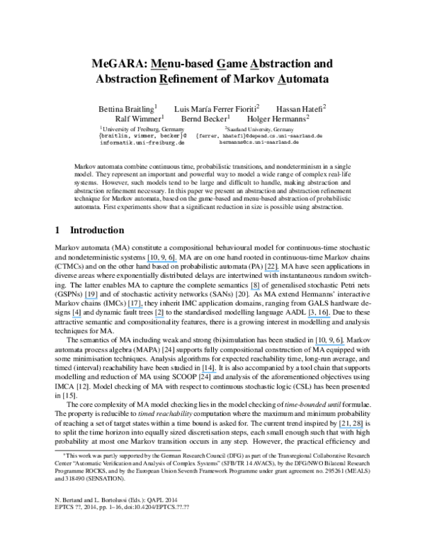 Pdf Megara Menu Based Game Abstraction And Abstraction Refinement Of