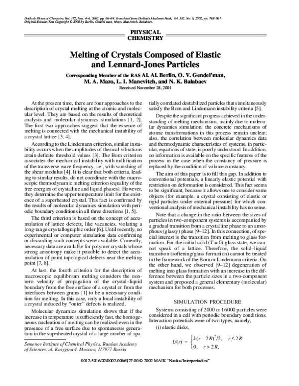 Melting of crystals composed of elastic and Lennard-Jones particles