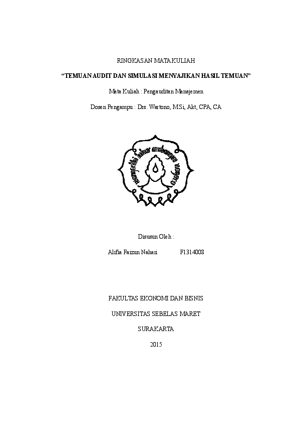 (DOC) TEMUAN AUDIT