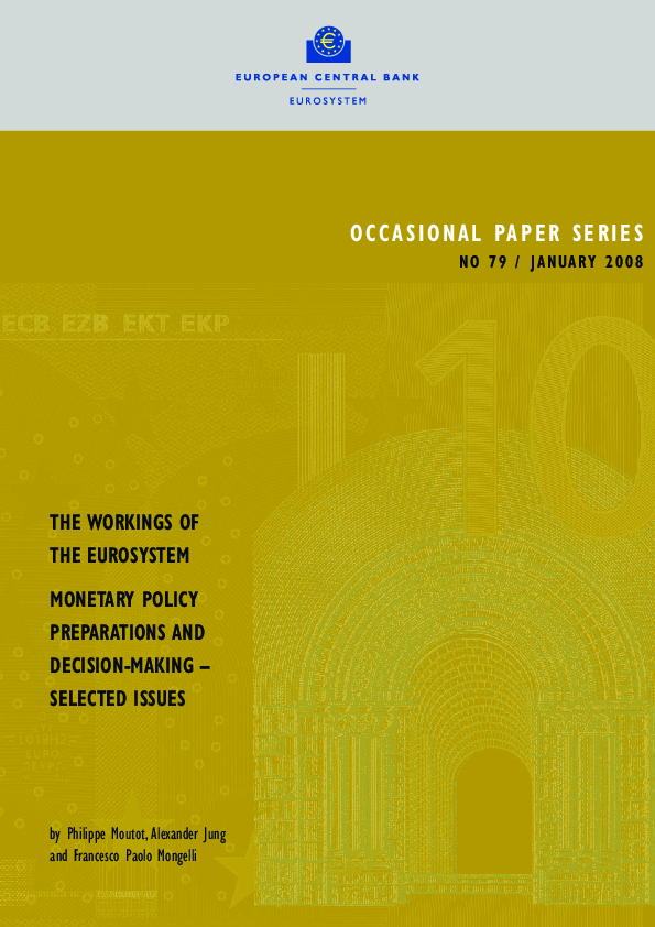 (PDF) The Working of the Eurosystem: Monetary Policy Preparations and ...