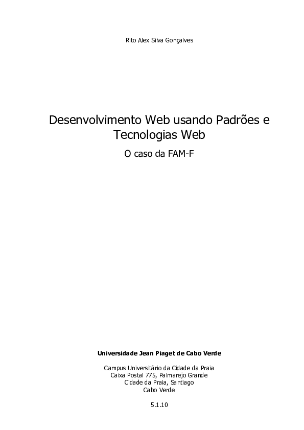 (PDF) Programação Web