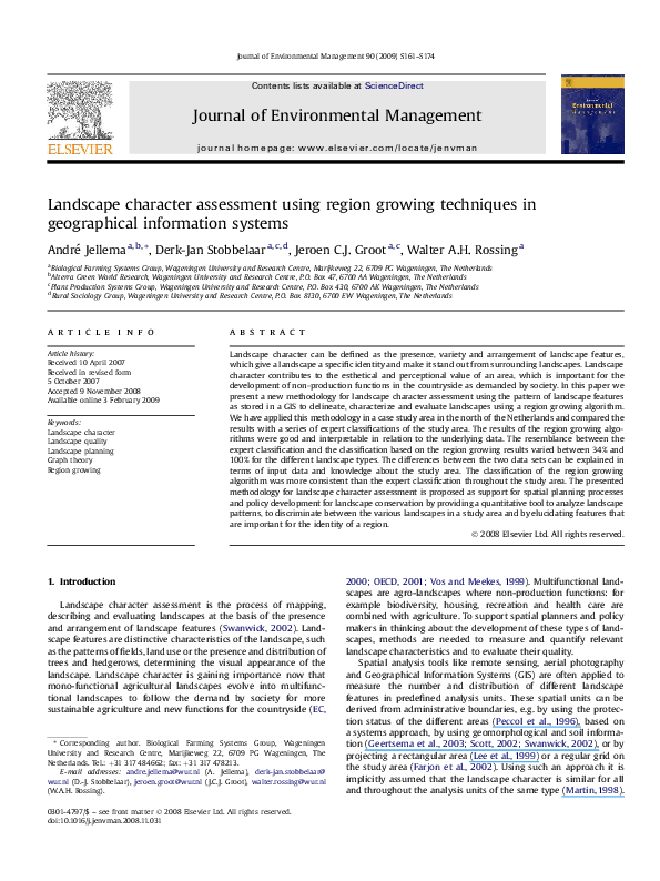 (PDF) Landscape character assessment using region growing in GIS