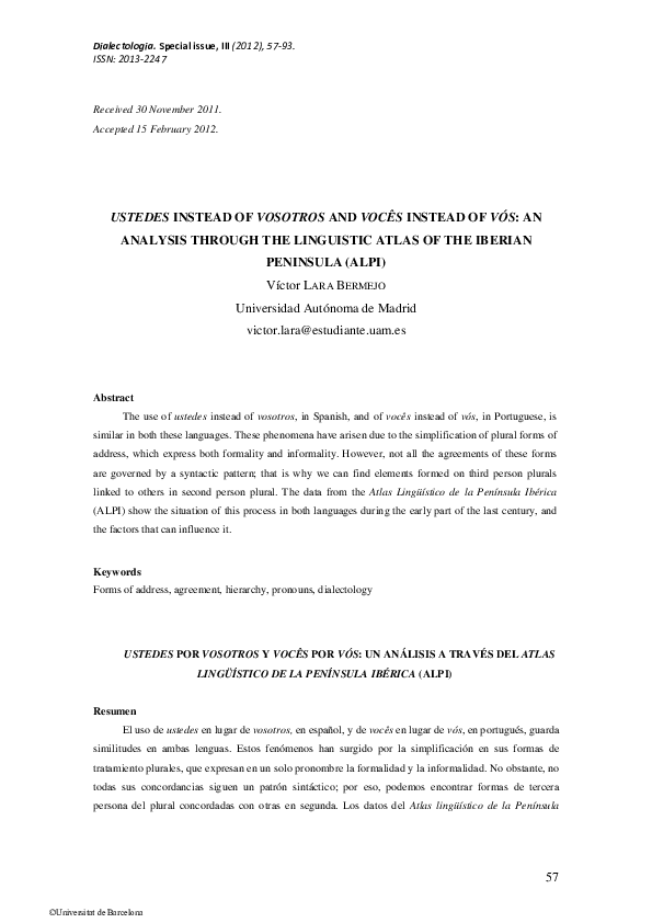 (PDF) A BASIC DICTIONARY AND GRAMMAR OF THE IBERIAN LANGUAGE | Fernando ...