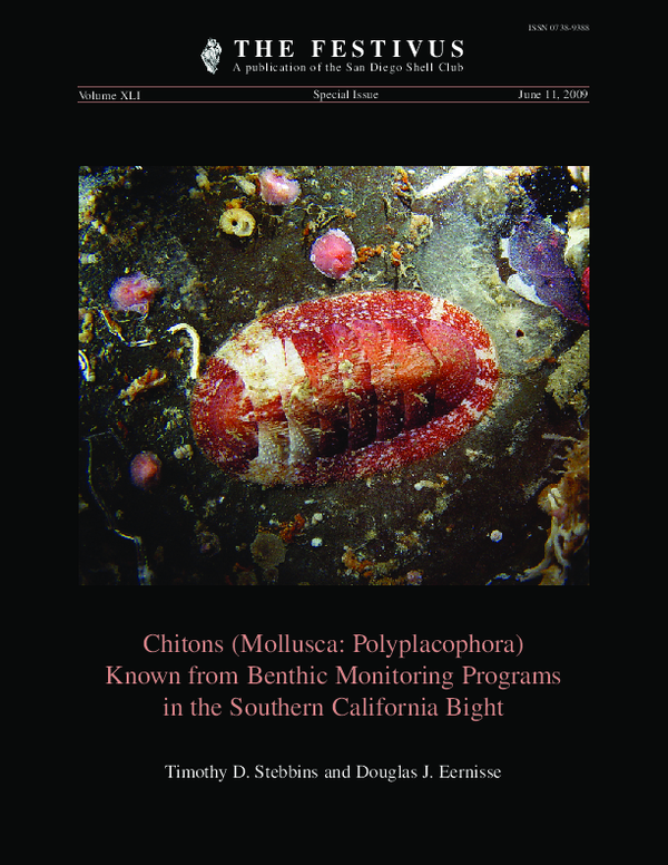 (PDF) Chitons (Mollusca: Polyplacophora) Known from Benthic Monitoring Programs in the Southern ...