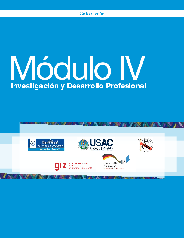 (PDF) Modulo IV Investigacion y Desarrollo Profesional