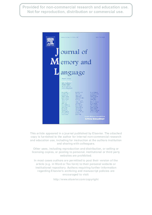 (PDF) How does similarity-based interference affect the choice of ... (PDF) How does similarity-based interference affect the choice of ...