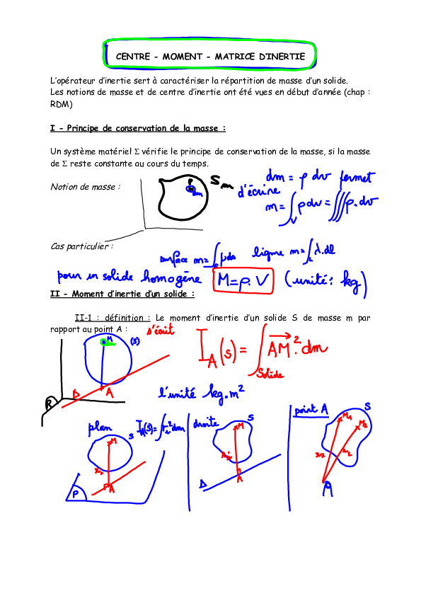 l'inertie définition