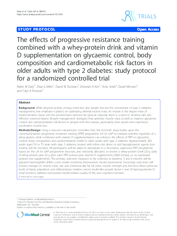 (PDF) The effects of progressive resistance training combined with a ...