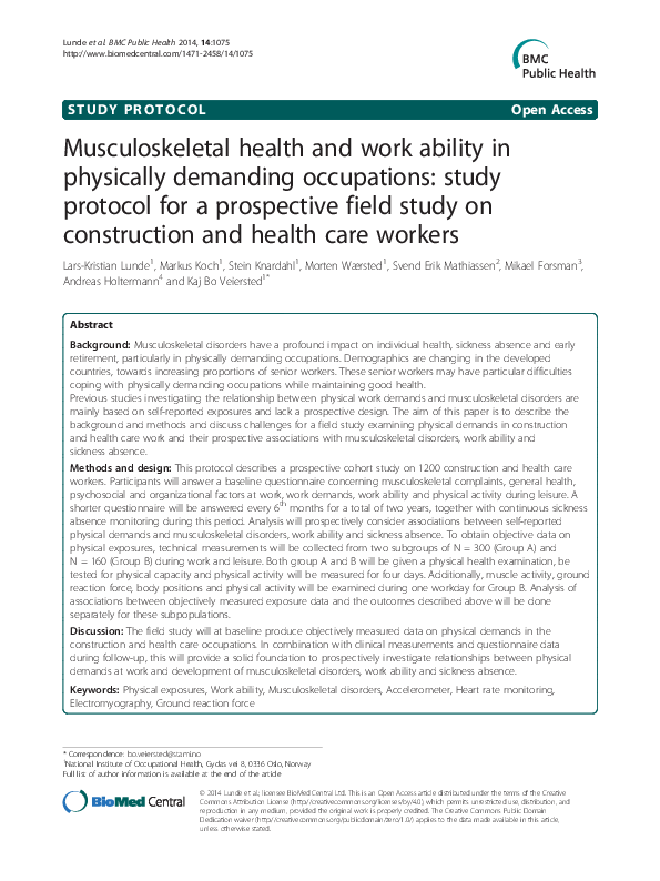 (PDF) An Exploratory Study on the Physical Activity Health Paradox ...