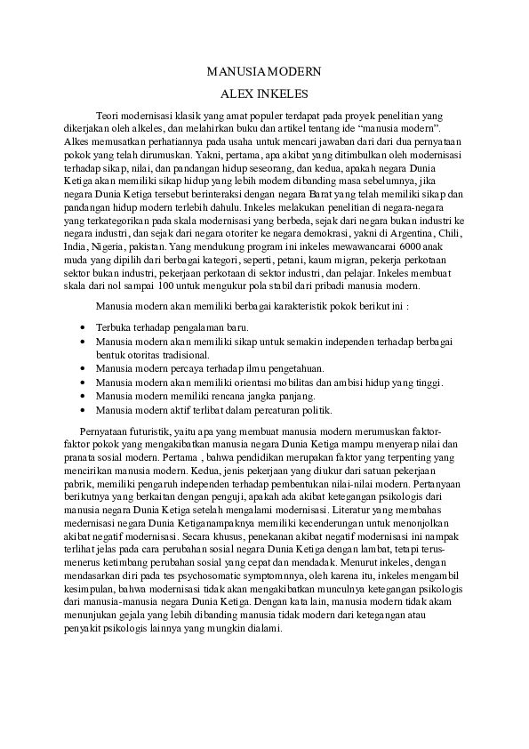 (DOC) manusia modern