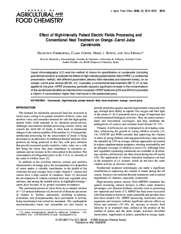 (PDF) Effect of High-Intensity Pulsed Electric Fields Processing and Conventional Heat Treatment ...