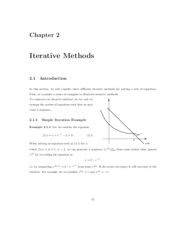 (PDF) Iterative Methods for Solving Equation Sets