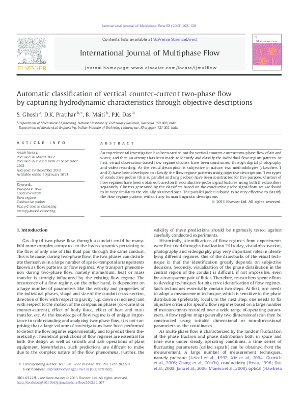 (PDF) Automatic classification of vertical counter-current two-phase flow by capturing ...
