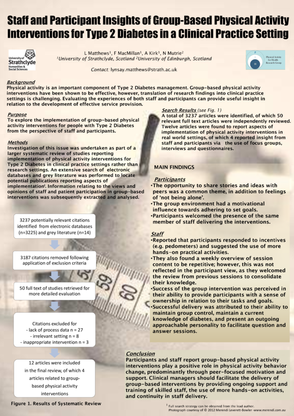 (PDF) Staff and participant insights of group-based physical activity interventions for Type 2 ...