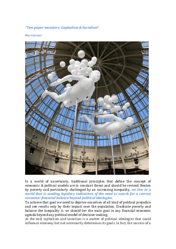 (PDF) Two paper monsters: capitalism & socialism