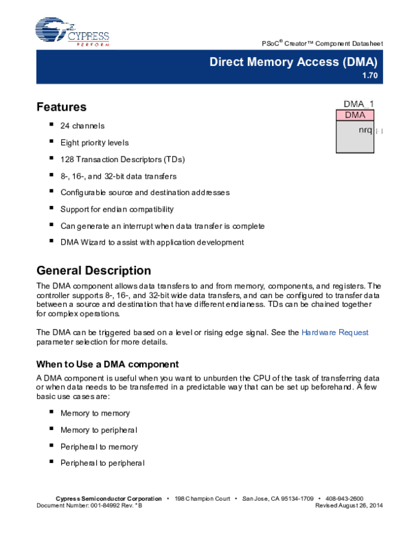 (PDF) Direct Memory Access (DMA