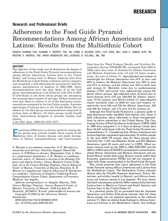 African American Food Pyramid